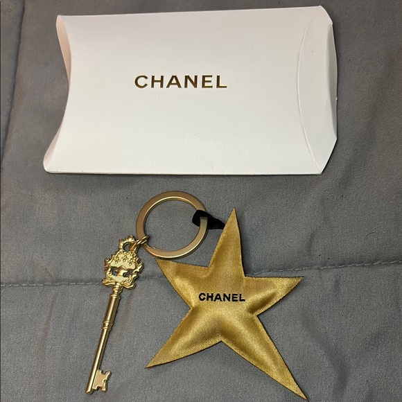 CHANEL | Accessories | Chanel Gold Key And Star Keychain | Poshmark